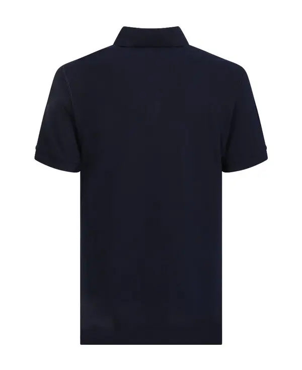 Dolce & Gabbana Dolce Gabbana Logo Plaque Short Sleeved Polo Shirt - Black