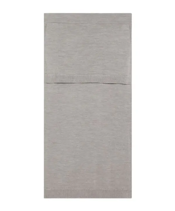 LEMAIRE Tie-around Side Slit Midi Skirt - Gray