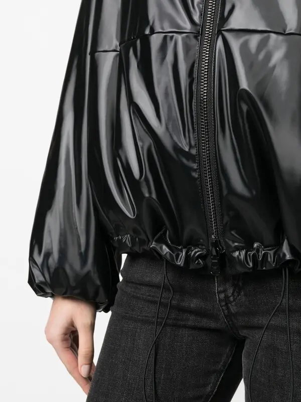 Emporio Armani Faux Leather Boxy Jacket