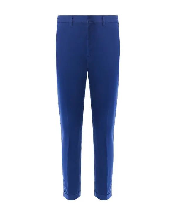 Zegna Pleated Casual Pants With Curled Hem - No