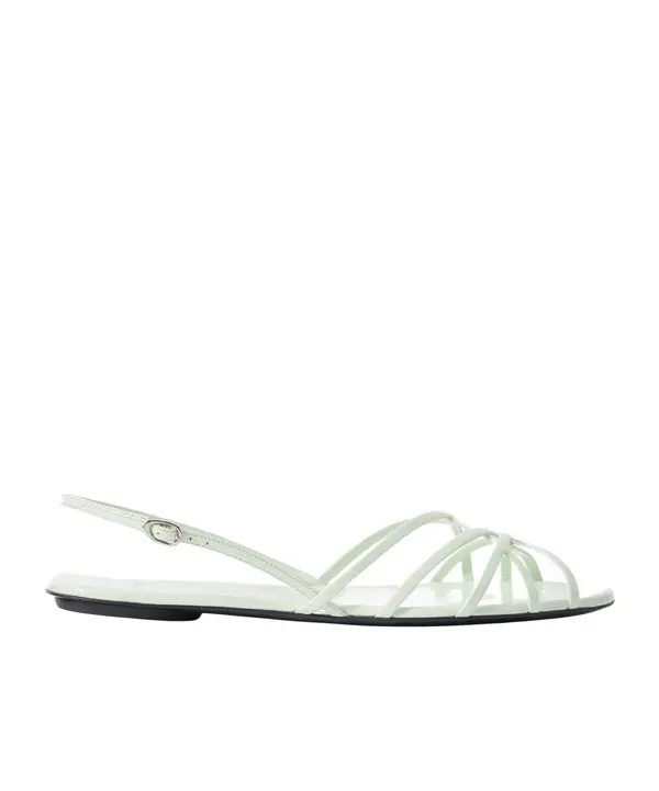 Proenza Schouler Leather Slingback Sandals - Mint Green