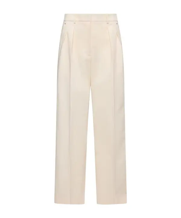 Moncler Gabardine Wide-leg Tailored Trousers