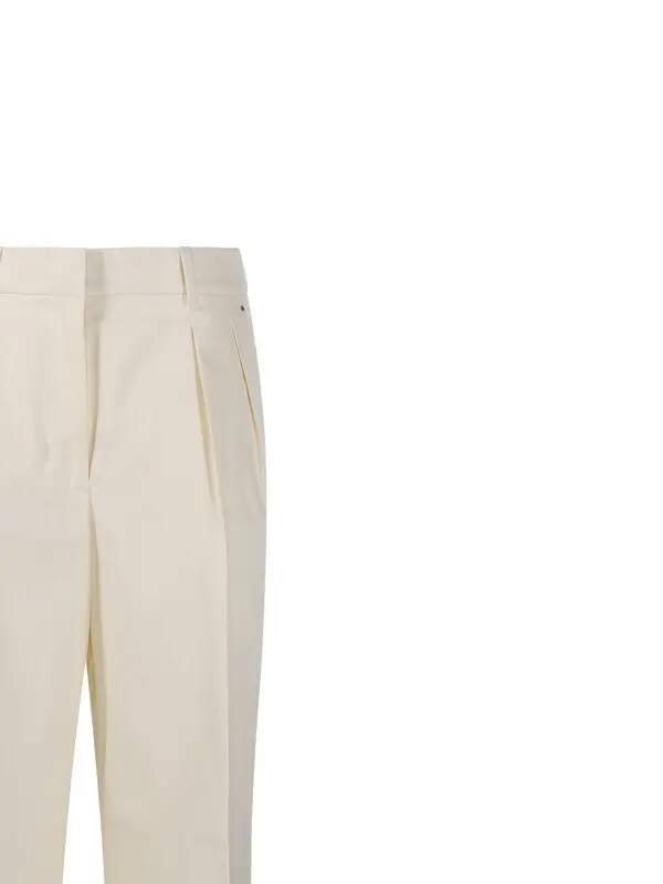 Moncler Gabardine Wide-leg Tailored Trousers