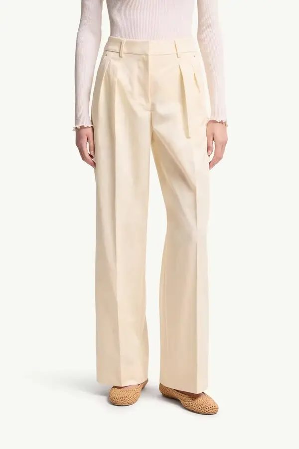 Moncler Gabardine Wide-leg Tailored Trousers