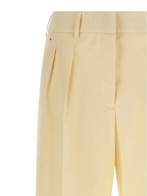 Moncler Gabardine Wide-leg Tailored Trousers