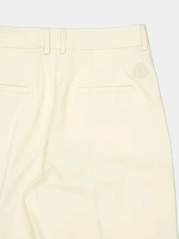 Moncler Gabardine Wide-leg Tailored Trousers