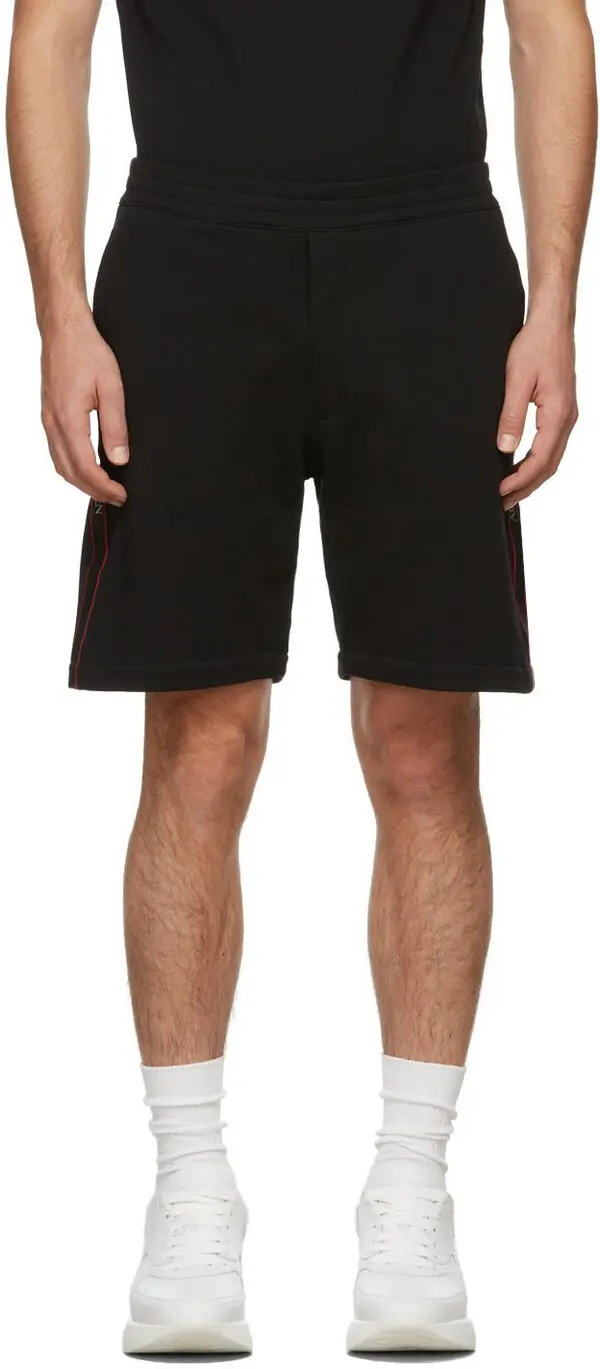 Alexander McQueen Logo Ribbon Sweat Shorts