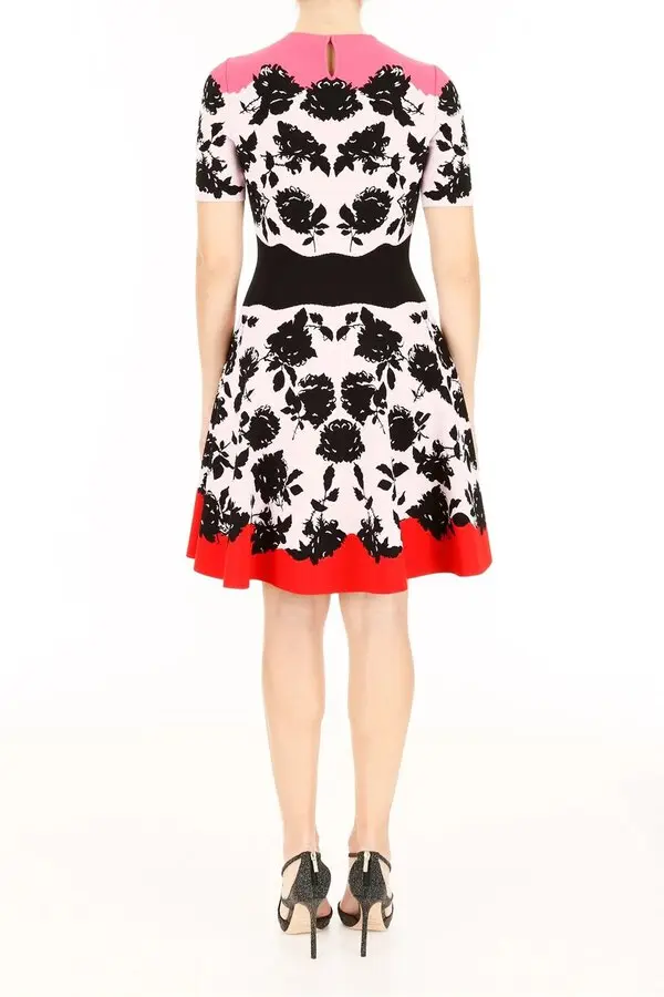 Alexander McQueen Floral Trumpet Dress