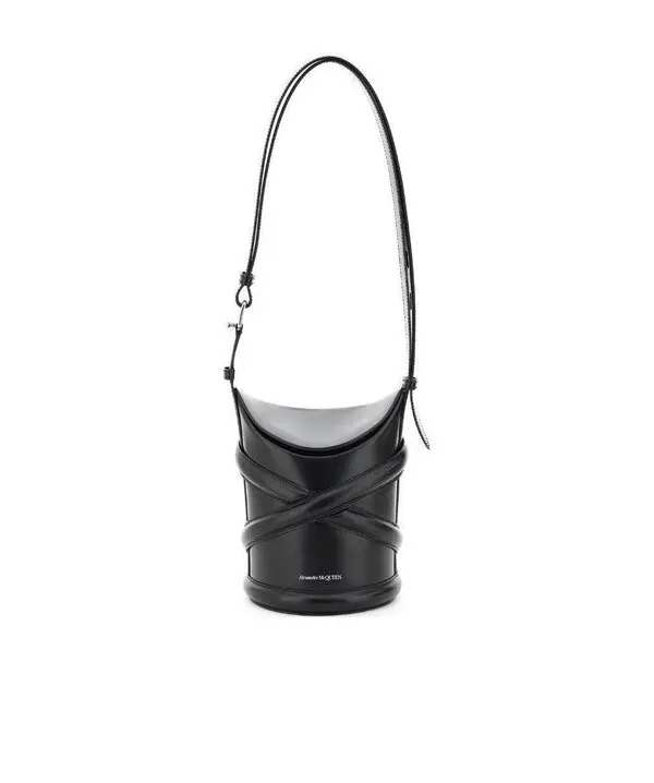 Alexander McQueen Small Curve Bucket Bag