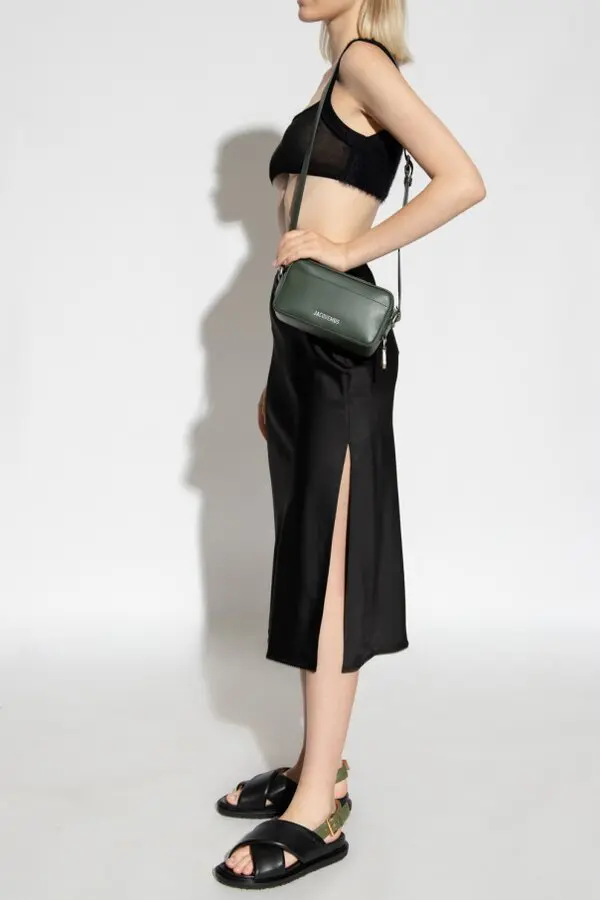 Jacquemus High Waist Strap Detailed Skirt - Black
