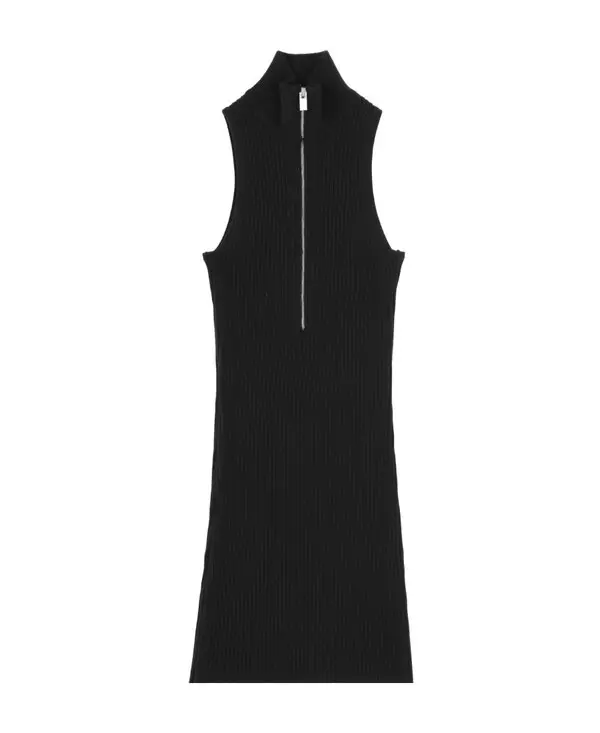 1017 Alyx 9sm Zip-up Knit Dress - Black