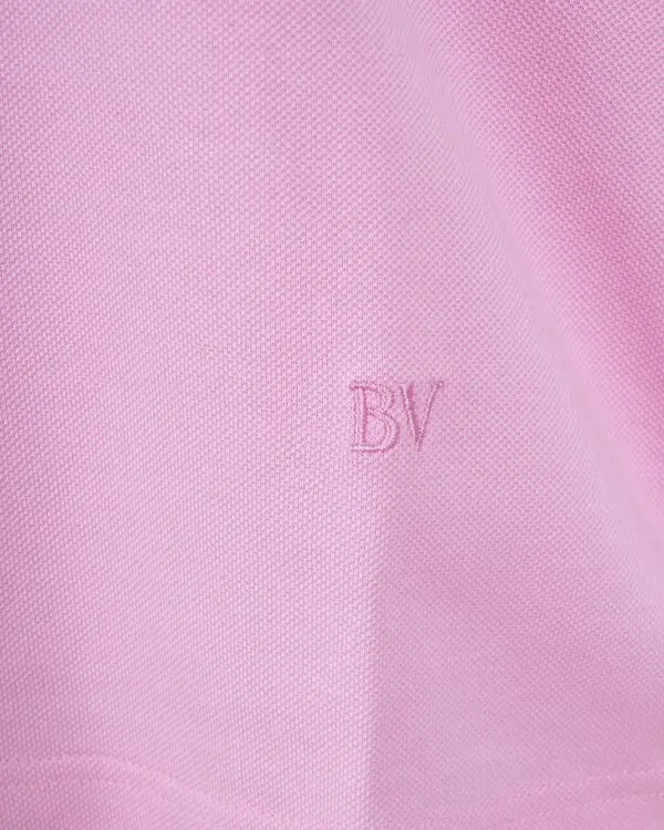 Bottega Veneta Short Sleeve Collared Polo Top