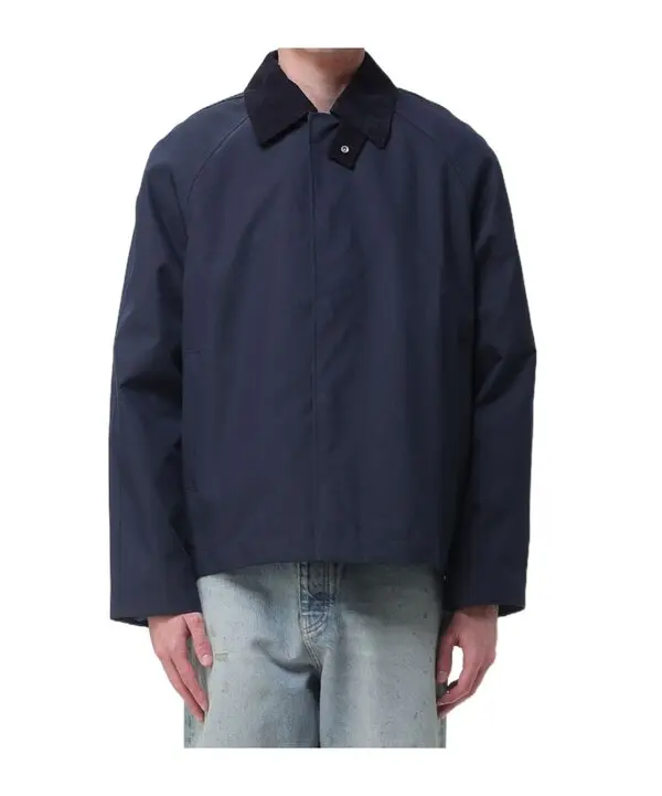 SUNFLOWER Long-sleeved Straight-hem Jacket - Black