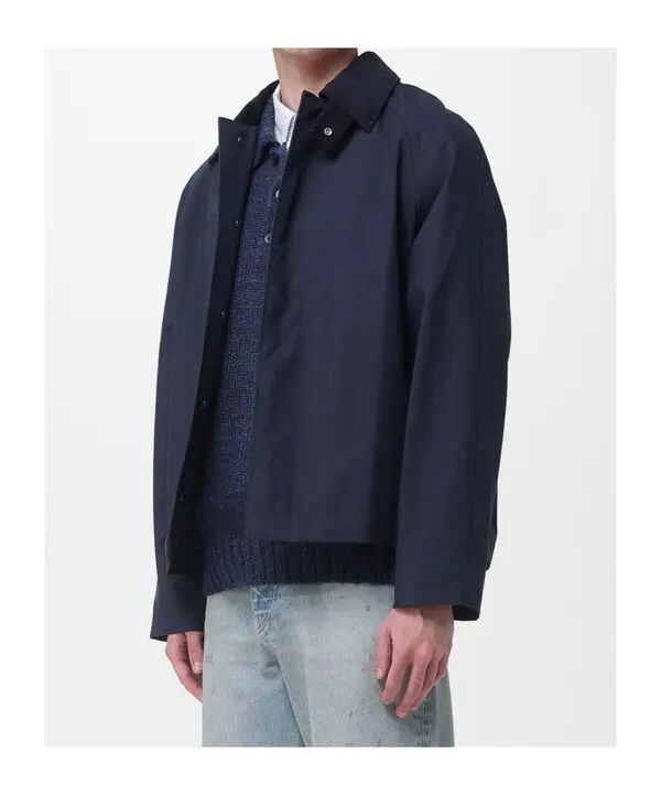 SUNFLOWER Long-sleeved Straight-hem Jacket - Black