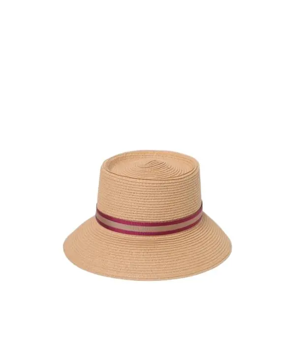 Borsalino Beatrice Rollable Wide-brim Hat - Nude