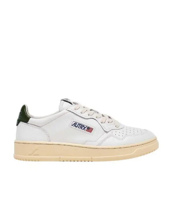 AUTRY Perforated Lace-up Sneakers - White