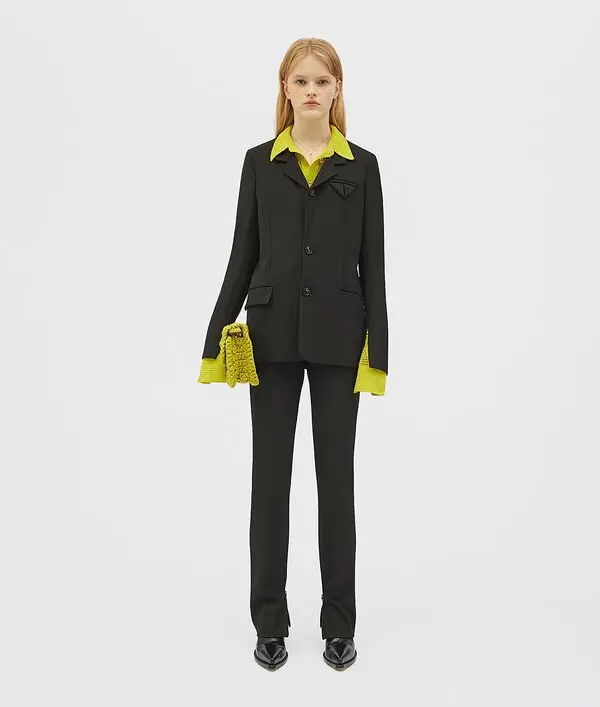 Bottega Veneta Single-breasted Blazer With Buckle Detail