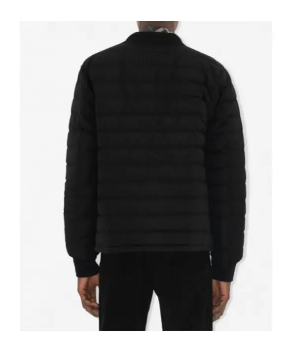 Burberry Logo Plaque Zipped Puffer Jacket
