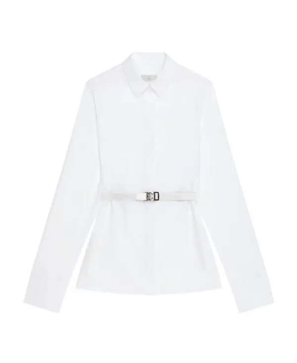 Givenchy 4g Belted Poplin Shirt