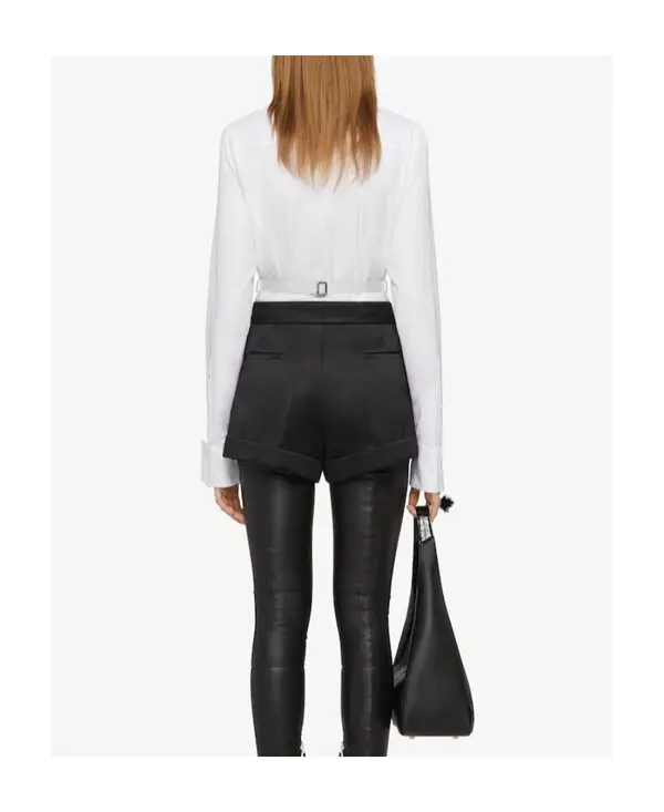 Givenchy 4g Belted Poplin Shirt