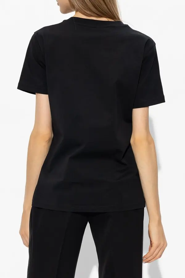 Moschino Sequined Logo Short Sleeve T-shirt