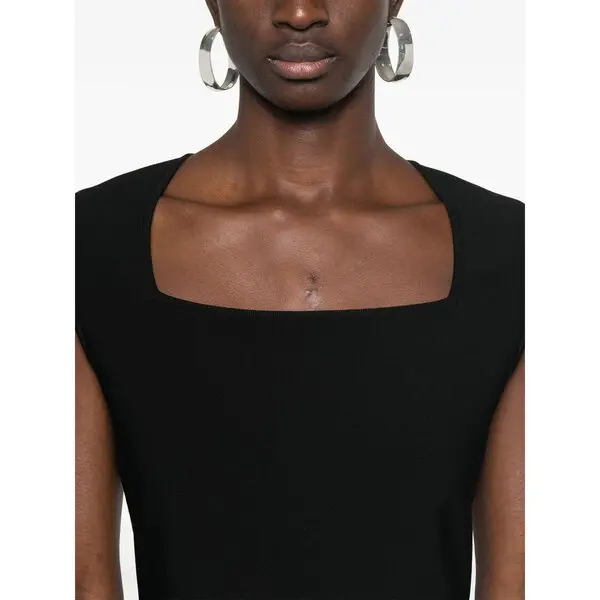 Alexander McQueen Cap Sleeve Flared Hem Dress