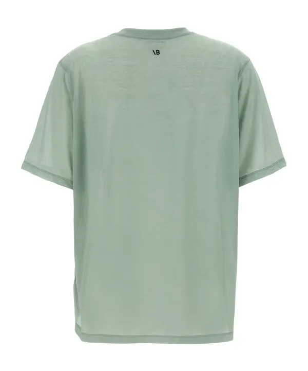 Victoria Beckham Logo Embroidered Crewneck T-shirt