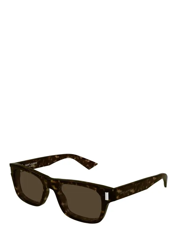 Saint Laurent Rectangle Frame Sunglasses - Black