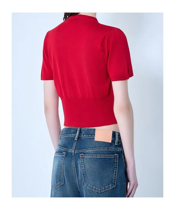VIVIENNE WESTWOOD Short Sleeve Buttoned Top With Pleated Details