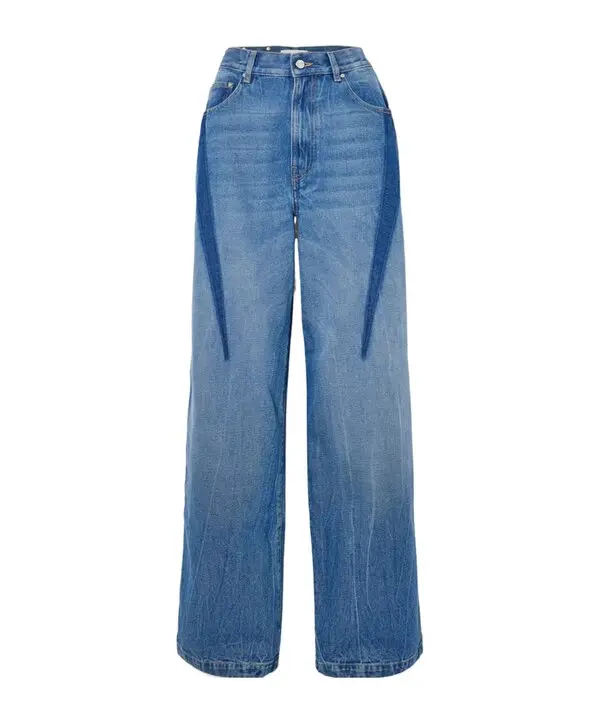 DION LEE Patchwork Wide Leg Jeans