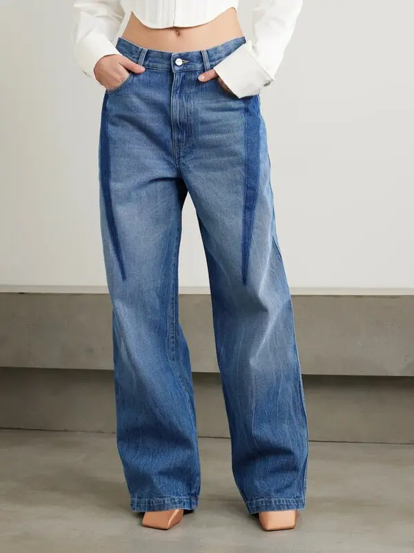 DION LEE Patchwork Wide Leg Jeans