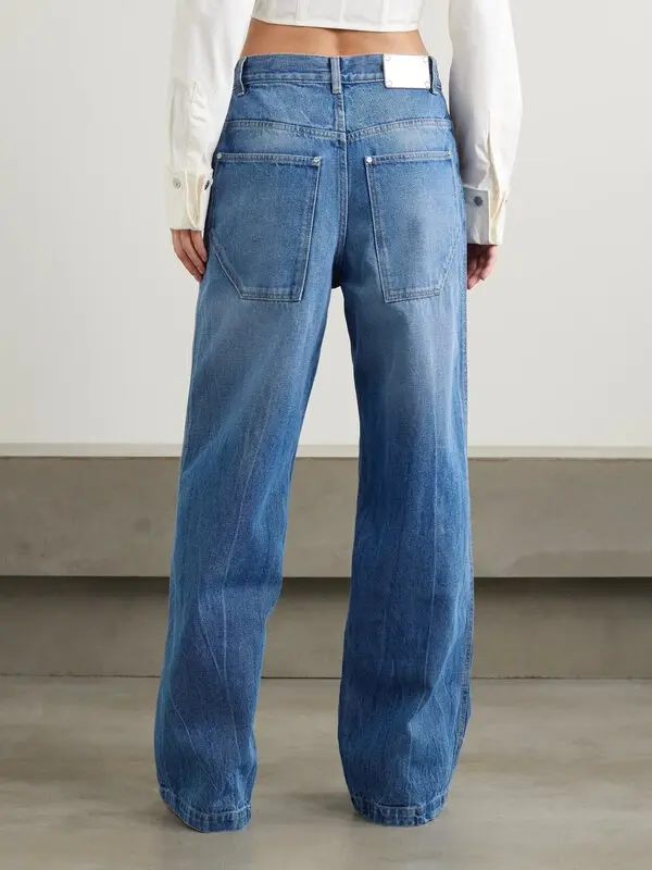 DION LEE Patchwork Wide Leg Jeans