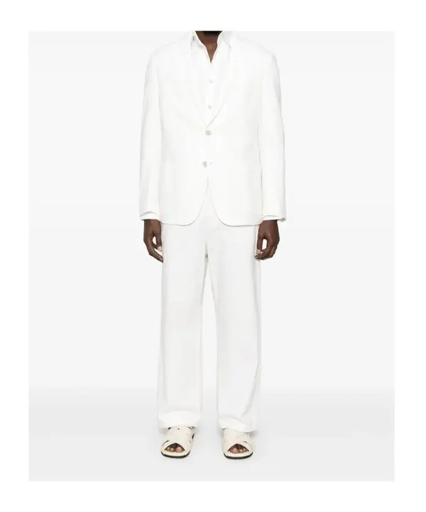 Eleventy Single-breasted Blazer - White