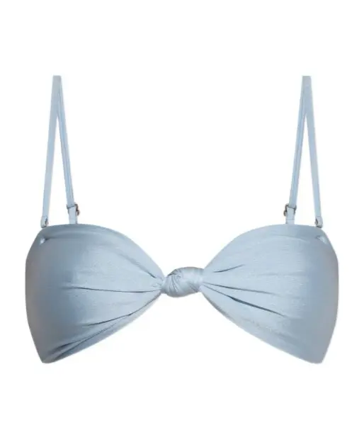Cult Gaia Twisted Bikini Top - Light Blue