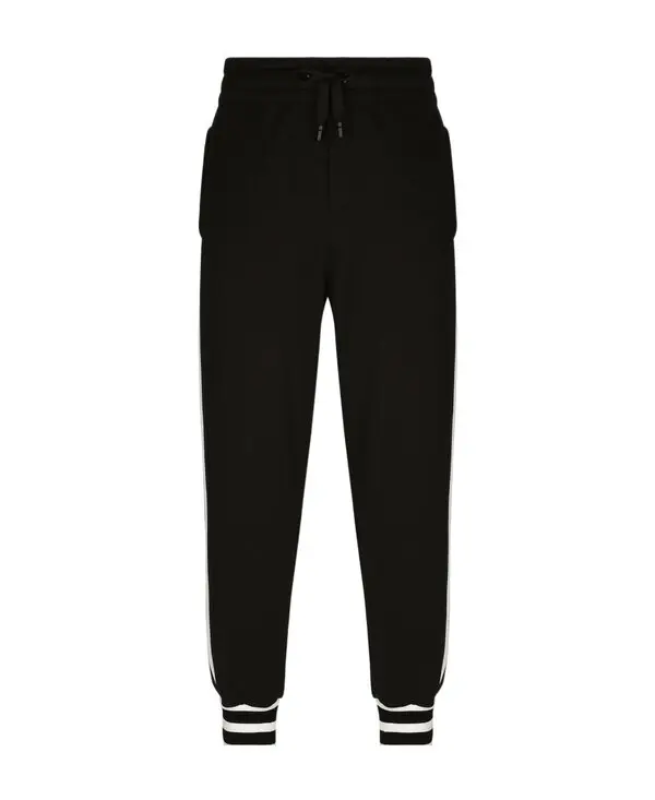 Dolce & Gabbana Logo-patch Side-stripe Sweatpants