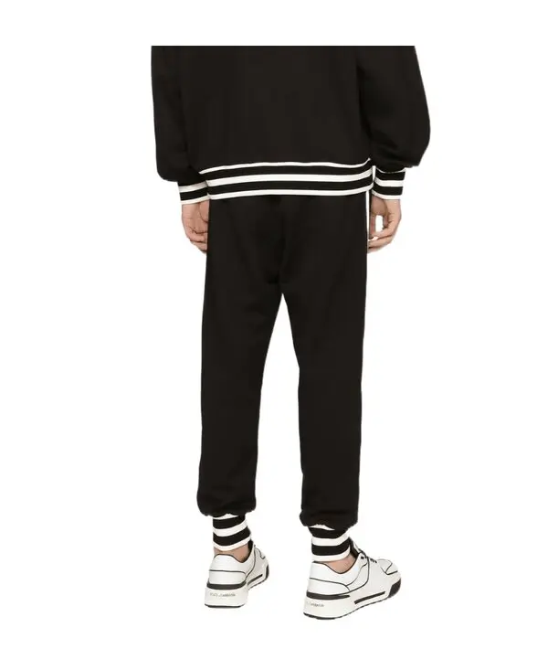 Dolce & Gabbana Logo-patch Side-stripe Sweatpants