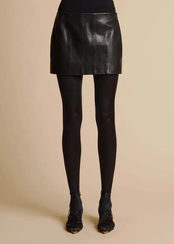 Khaite Meelar Panelled Mini Skirt
