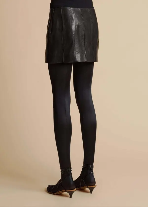 Khaite Meelar Panelled Mini Skirt