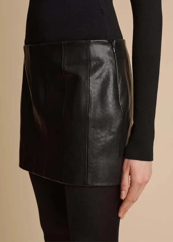 Khaite Meelar Panelled Mini Skirt