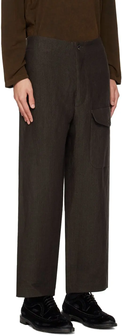 UMA WANG Rear Elastic Waist Casual Pants