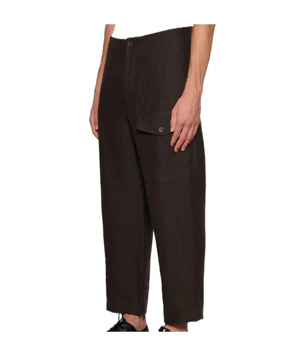 UMA WANG Rear Elastic Waist Casual Pants