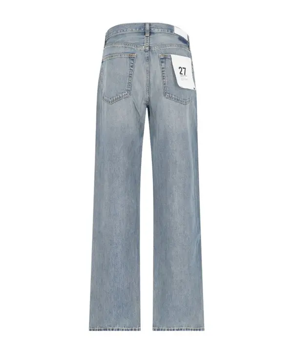 RE/DONE Mid-waist Straight Leg Jeans
