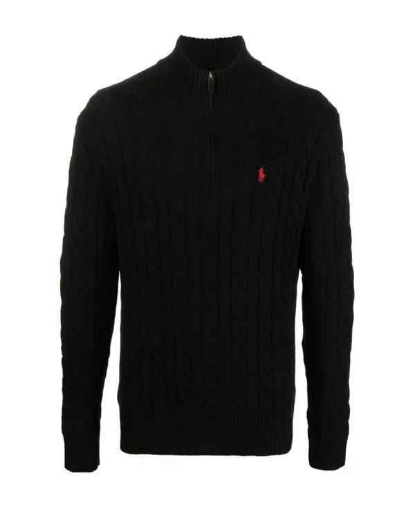Polo Ralph Lauren Half-zip Long-sleeved Jumper - Black