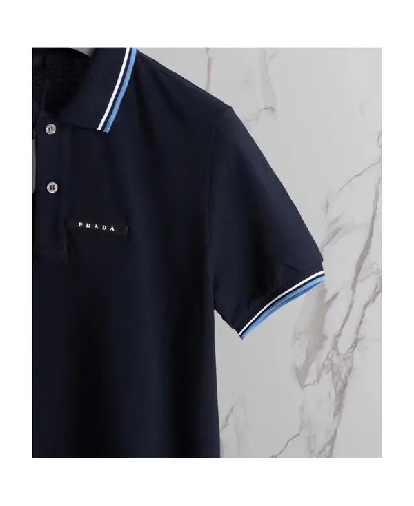 Prada Short-sleeved Logo Polo Shirt