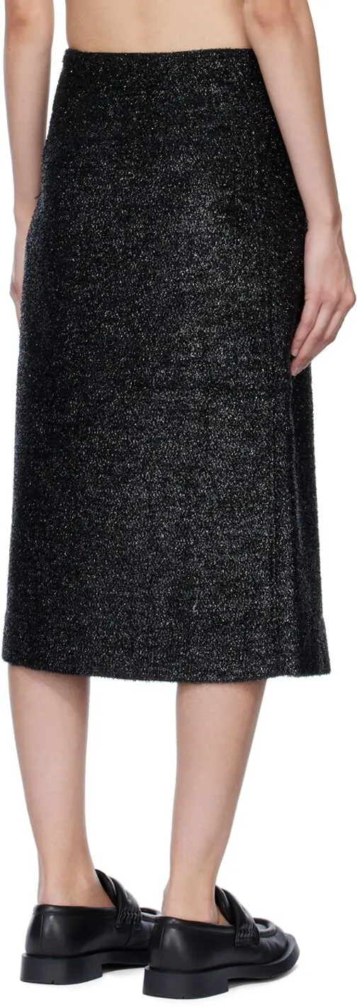 GANNI Sparkle Wrap Midi Skirt