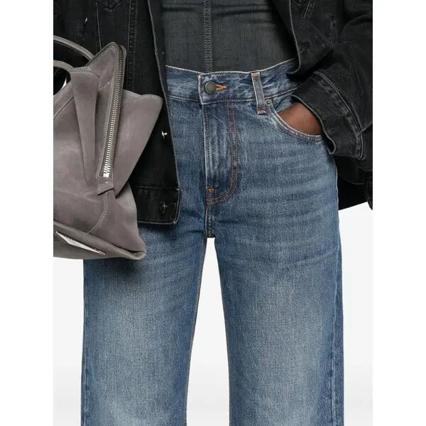 HAIKURE Logo Patch Straight Leg Jeans