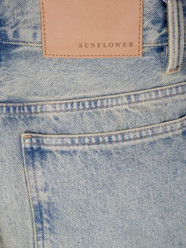 SUNFLOWER Super Wide Denim Bermuda Shorts