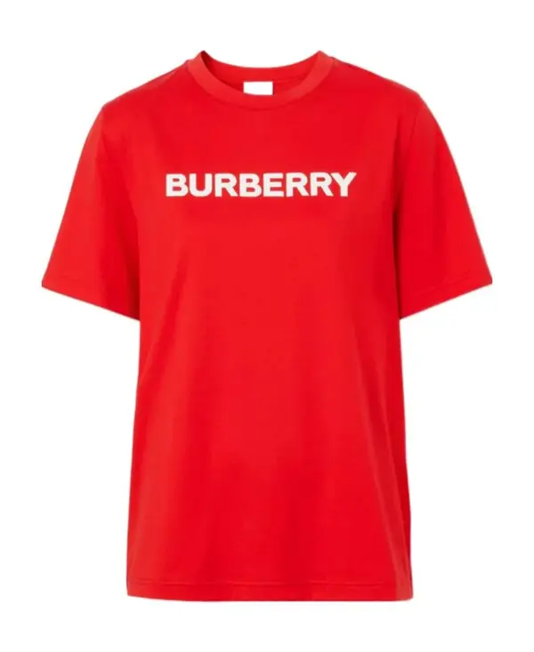 Burberry Logo-print Organic Cotton T-shirt - Red