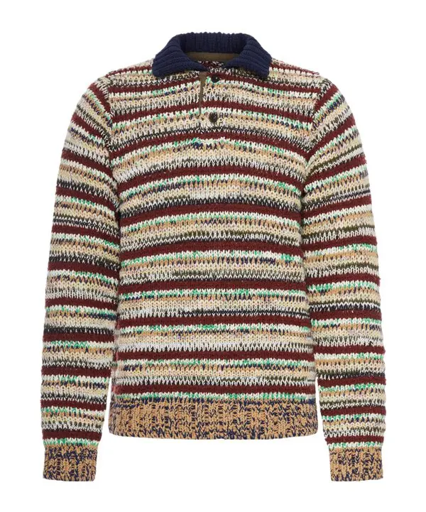 Sacai Striped Knitted Jumper