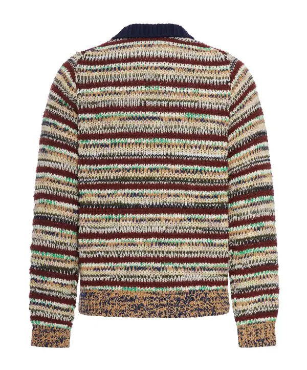 Sacai Striped Knitted Jumper